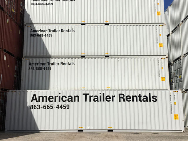 Video: Container Handler Stacking Conex Box - American Trailer Rentals